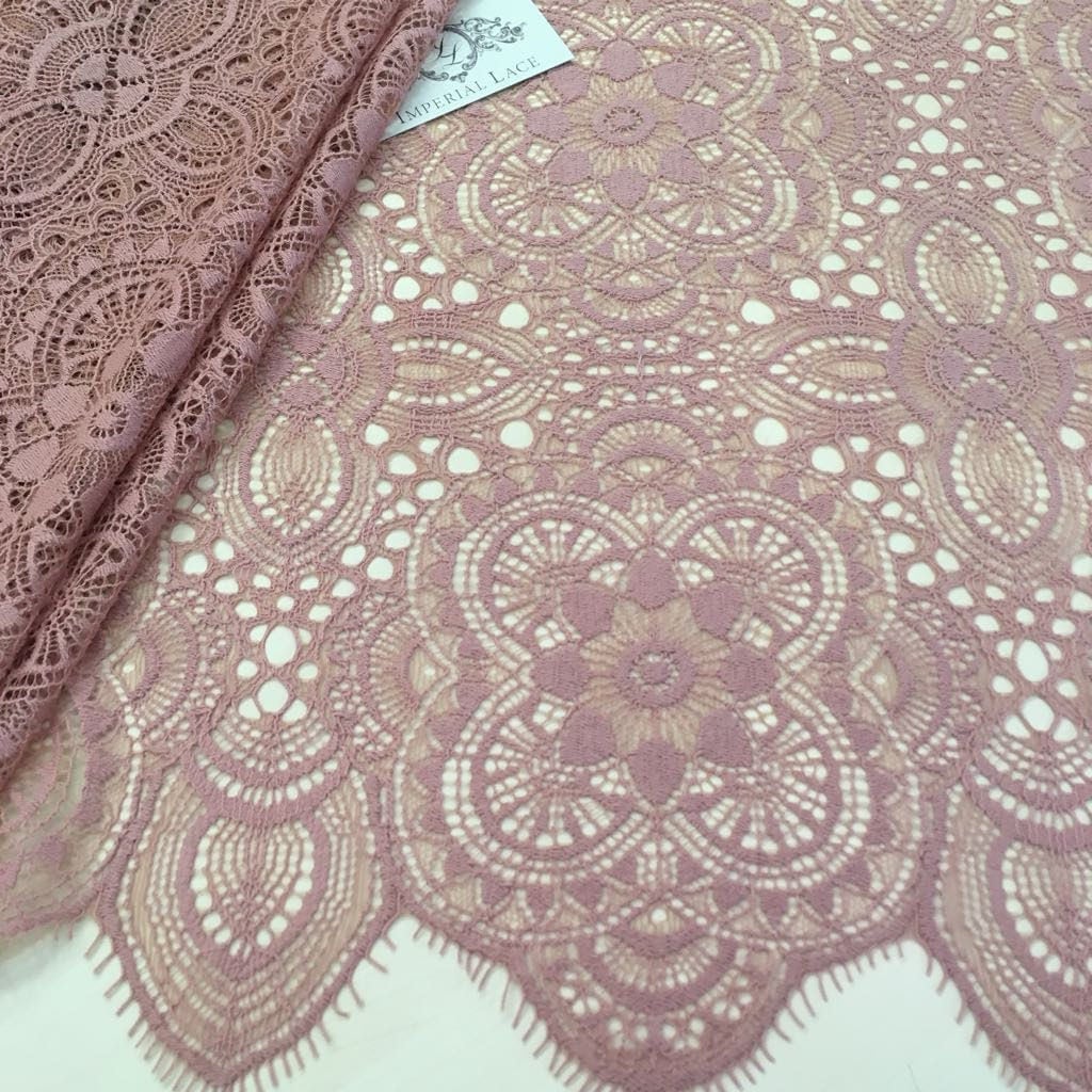 Old Rose Lace Fabric Geometric Guipure Lace Crochet Lace - Etsy