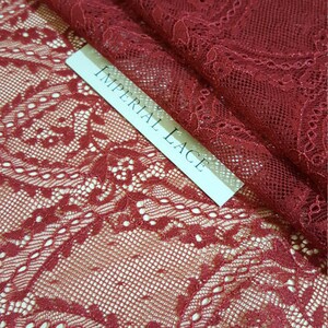 Red Lace Fabric, Embroidered Lace, French Lace, Wedding Lace, Bridal ...