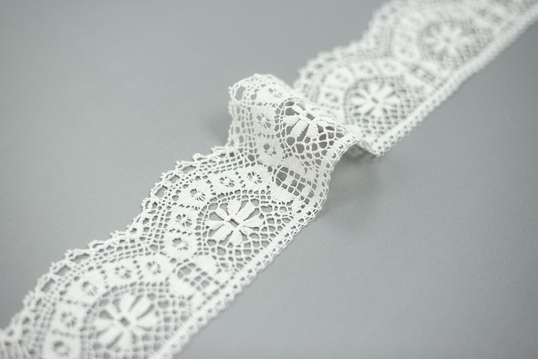 Ecru Lace Trim, Macrame Boho Lace Trim, Macrame Bridal Lace, Boho ...