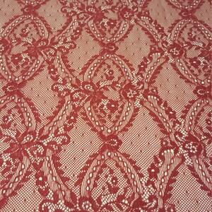 Red Lace Fabric, Embroidered Lace, French Lace, Wedding Lace, Bridal ...