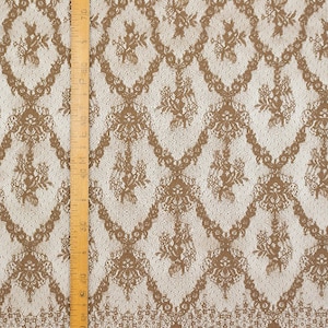 Brown Lace Fabric, Lace Fabric, Boho Lace Fabric, Chantilly Lace Fabric ...
