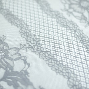 Gray Lace Fabric, Lace Fabric, Imperial Lace, Alencon Lace Fabric ...