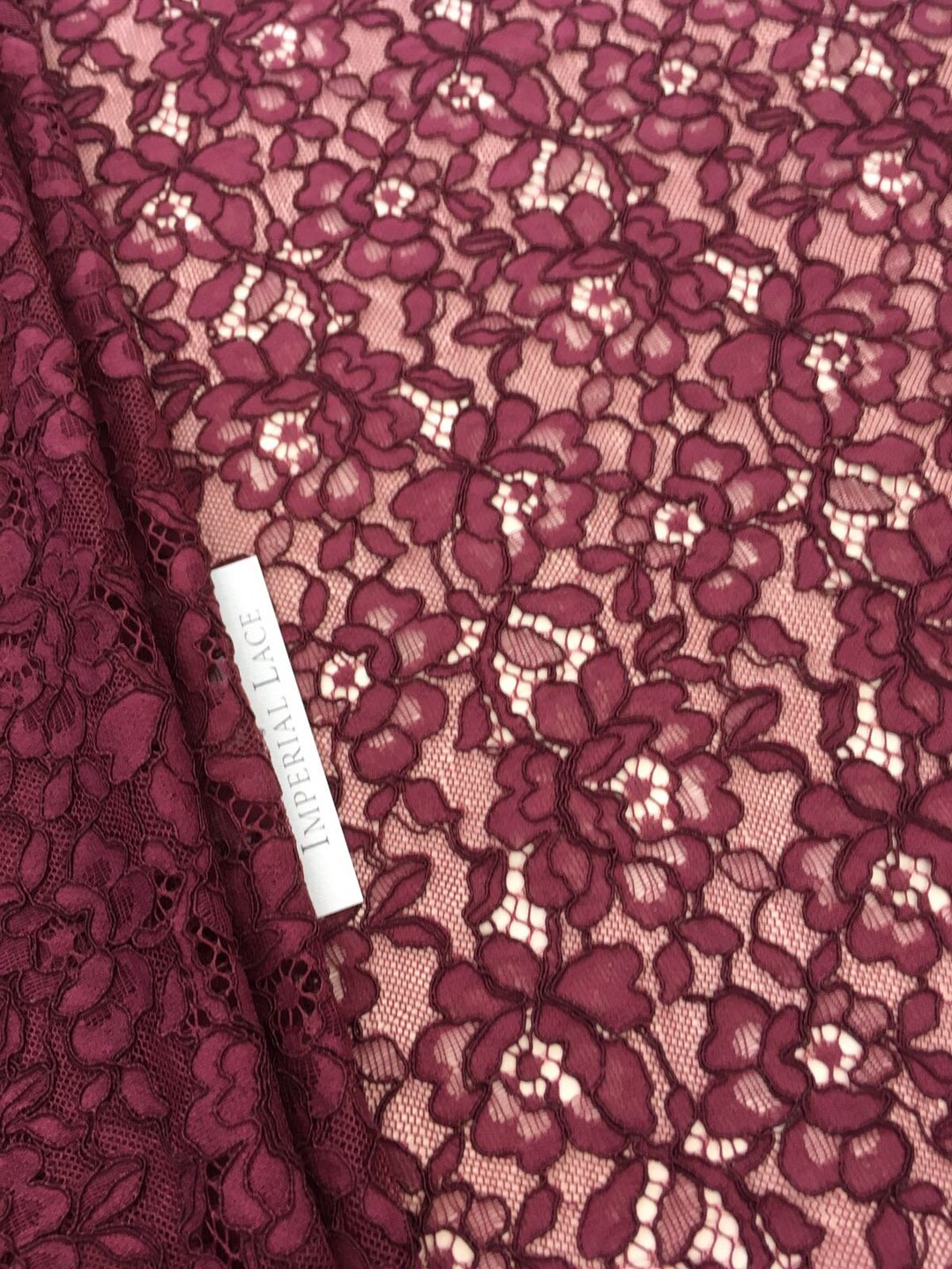 Red Lace Fabric, Embroidered Lace, French Lace, Wedding Lace, Bridal ...