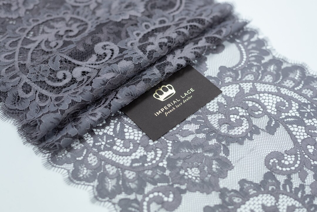 Gray Lace Trim, Chantilly Lace, French Lace Trim, Bridal Lace, Wedding ...