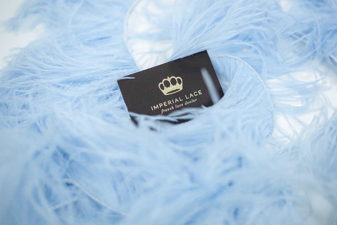 Baby Blue Ostrich Feather Trim, Natural Feather Fringe, by the Yard - Etsy