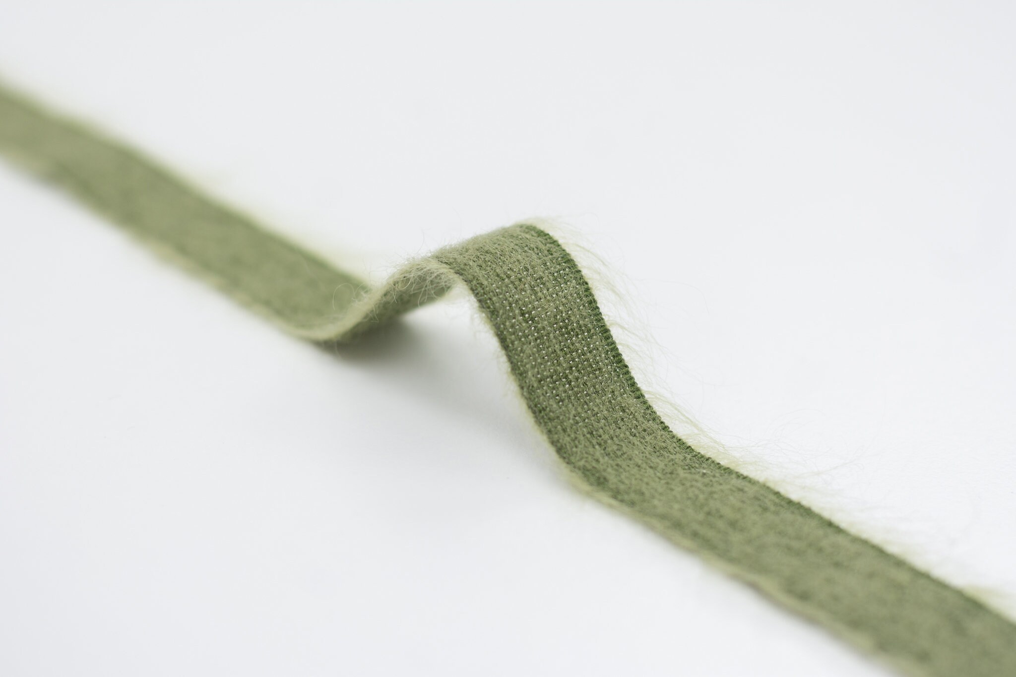 Wool lace trimming Khaki wool Wool ribbon Khaki Lace | Etsy