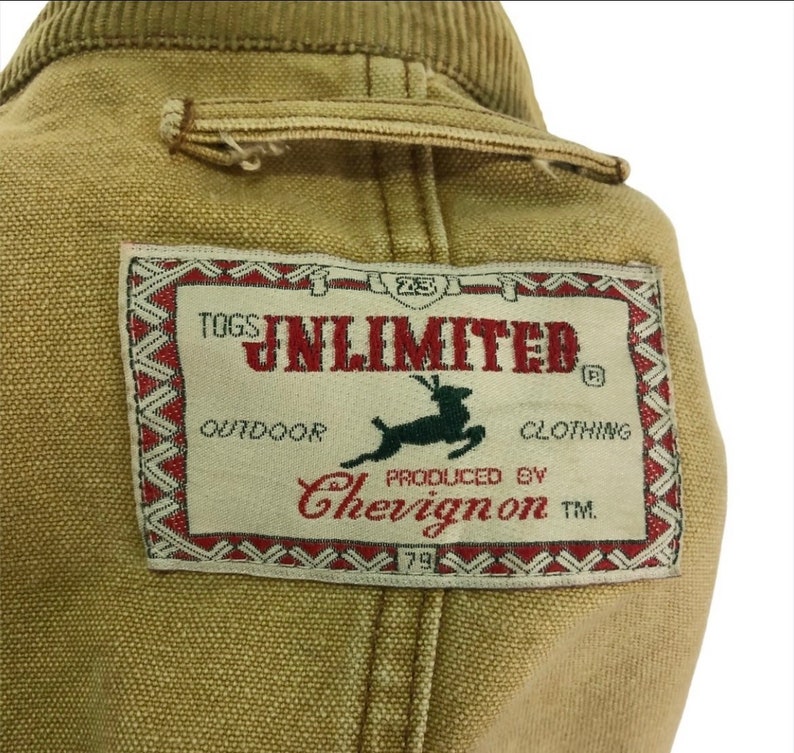 CHEVIGNON Togs Unlimited Chore Duck Canvas Brown Colour Hunting Jacket ...