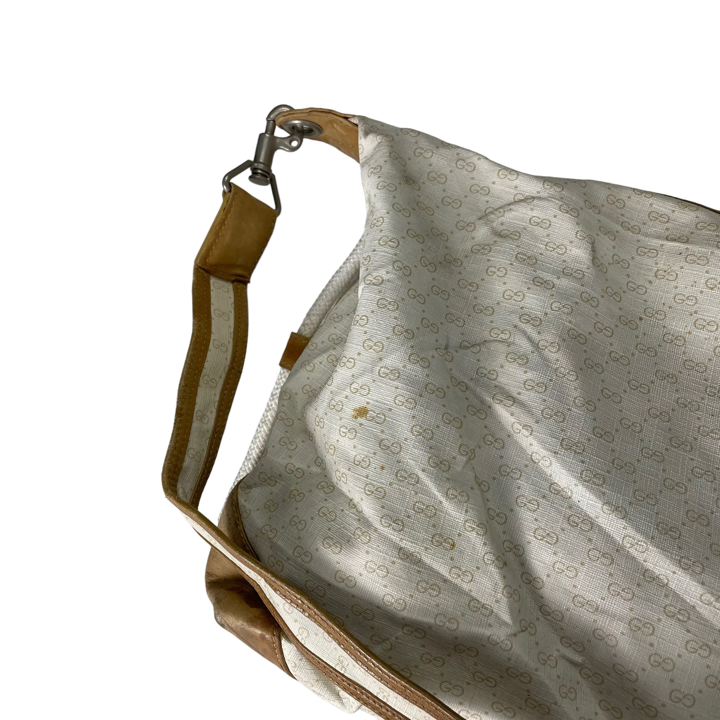 Vintage 90s Gucci GG Monogram Shoulder Travel Bag - Etsy