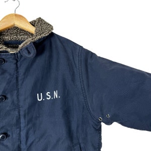 USN Deck N1 Navy Department Reproduction WW2 Military Jacket Blue ...