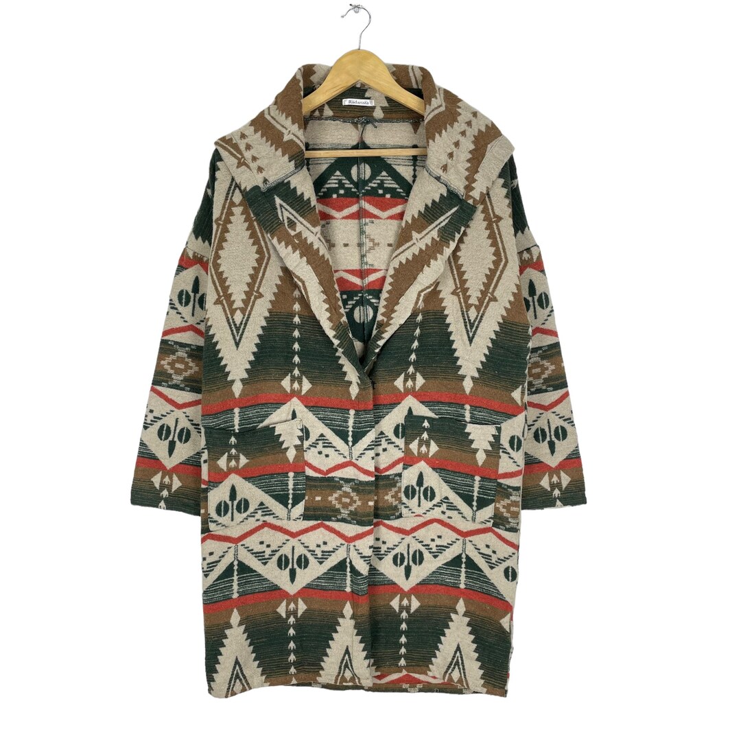 RADARISTA Native Hippie Long Cardigan Navajo Mexican Fashion Aztec ...
