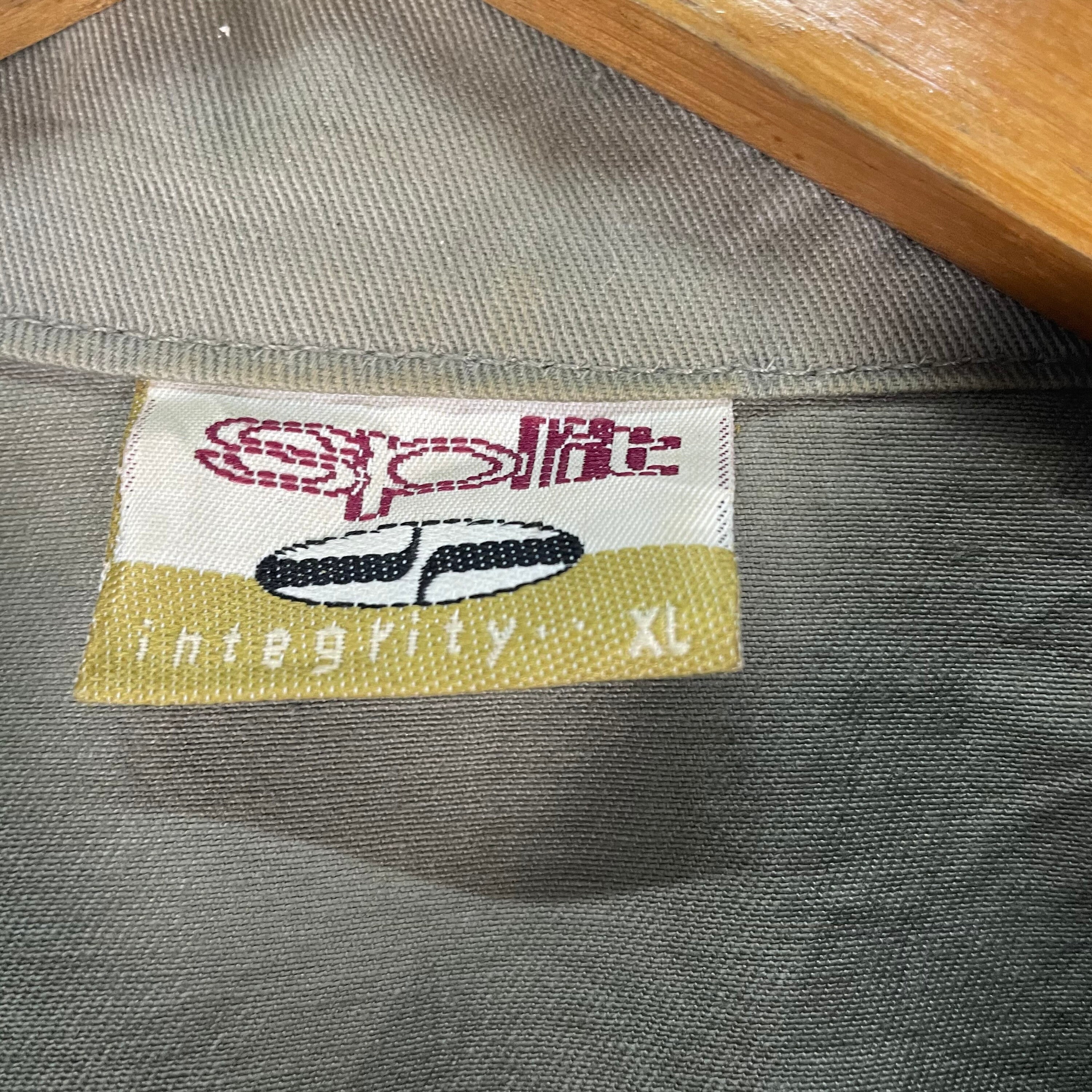 SPLIT Skate Zipper Jacket Striped Skateboard Collar Grey - Etsy UK