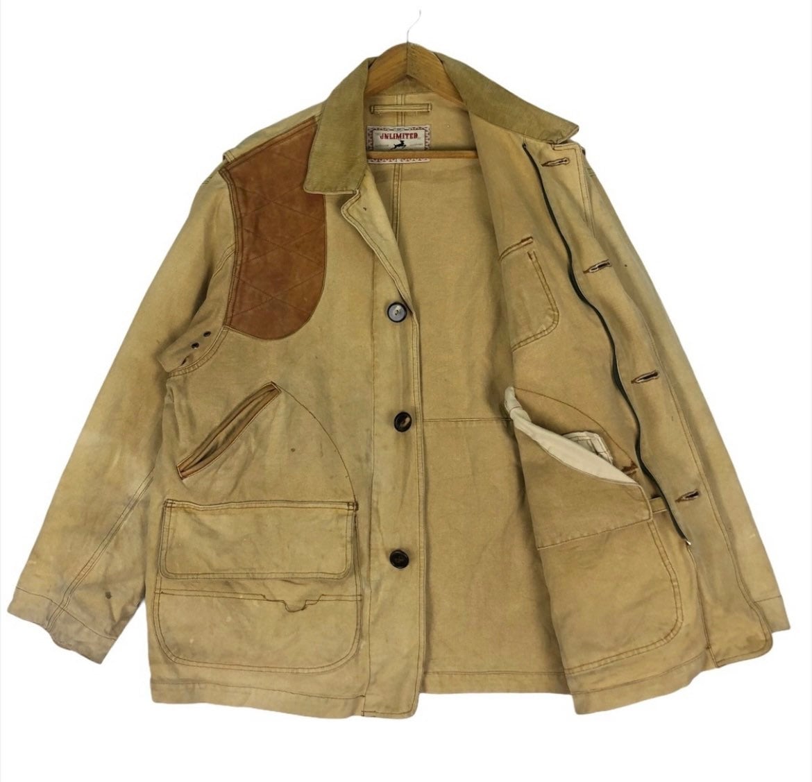 CHEVIGNON Togs Unlimited Chore Duck Canvas Brown Colour Hunting Jacket ...