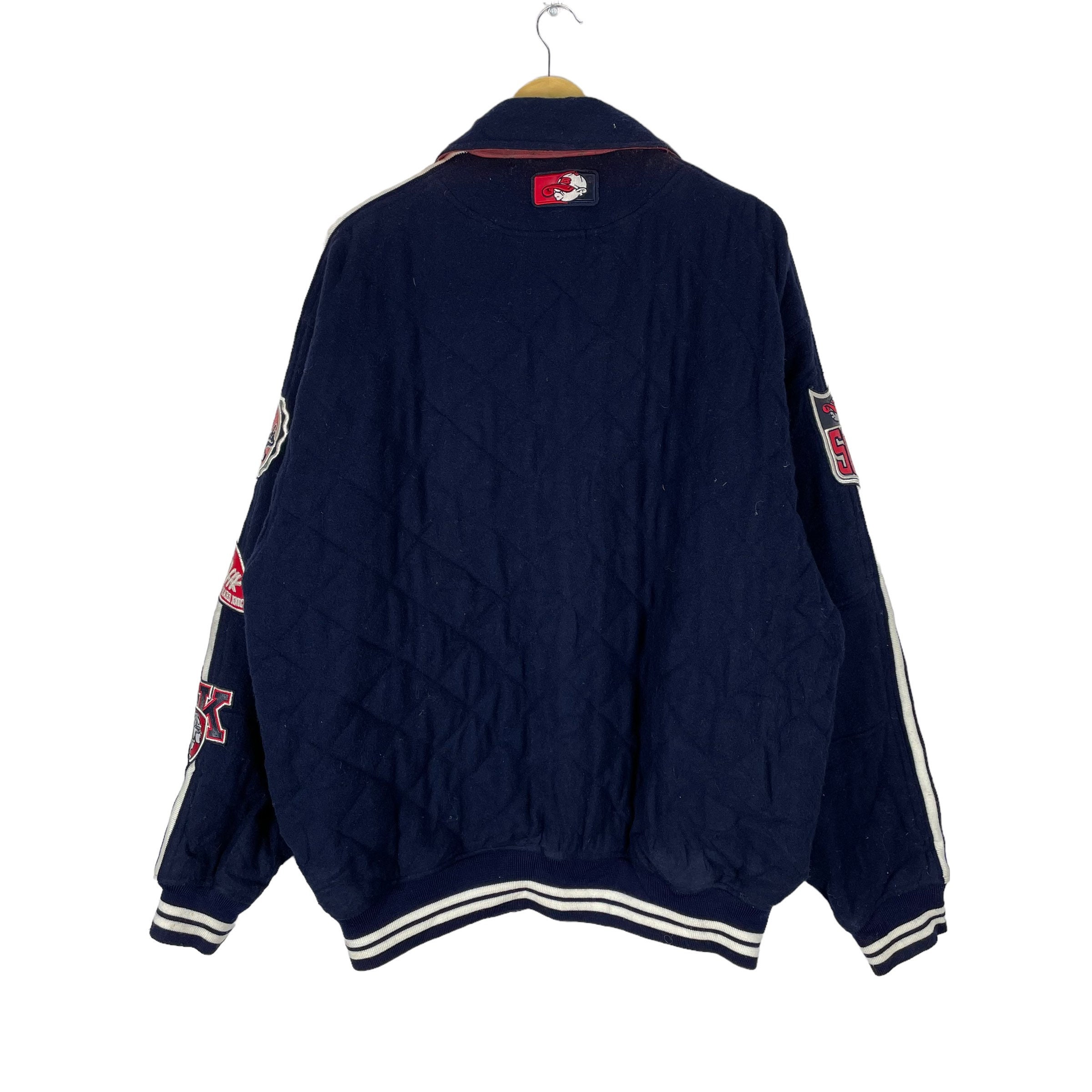 SOHK School of Hard Knock Hip Hop Streetwear Varsity Button Jacket Navy ...