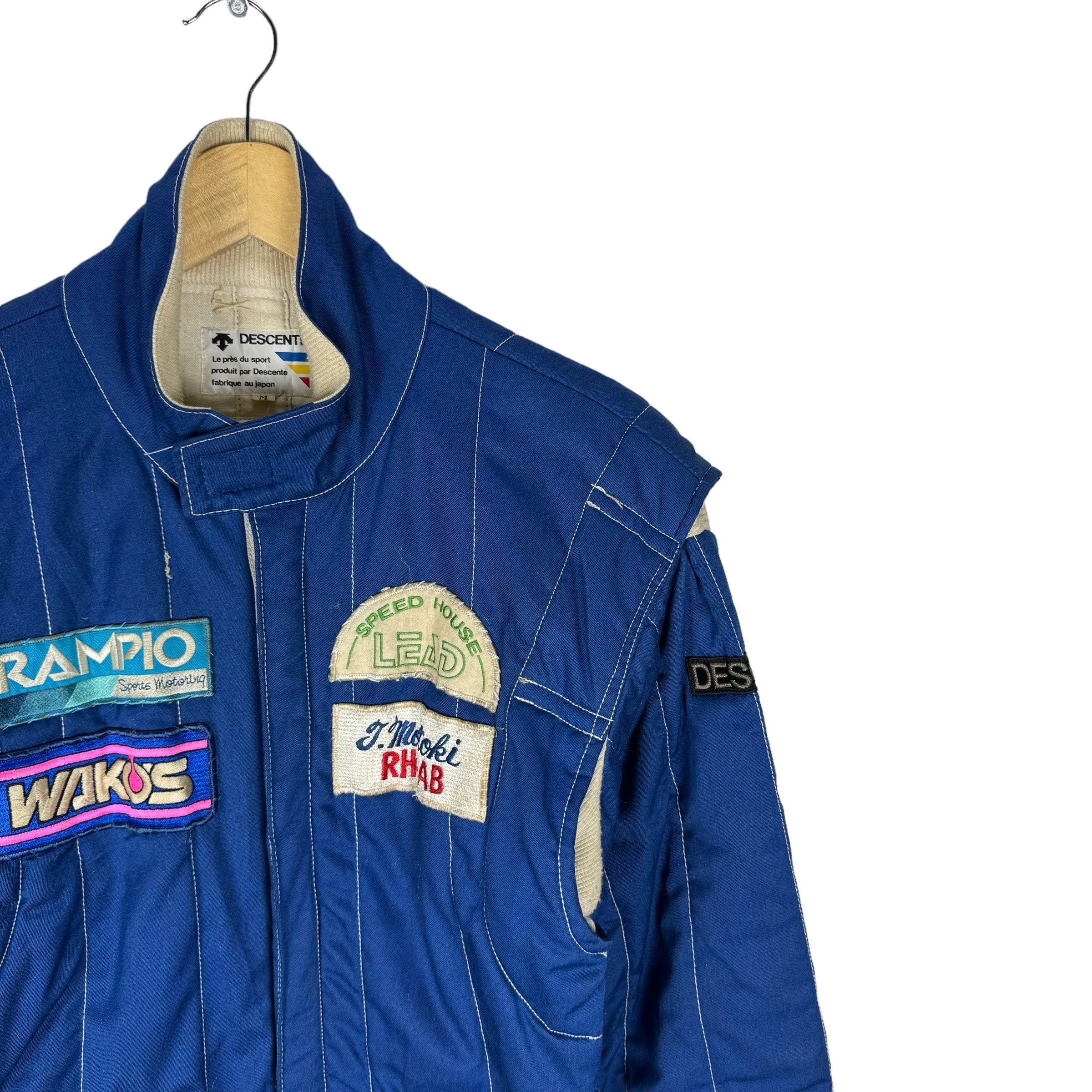 Vintage 80s Descente Overalls Coveralls Jumpsuit Jacket Racing Team ...