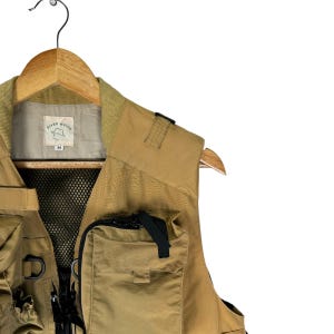 River Guide Vest Tactical Multi Pocket Hunting Fishing Gear Brown ...