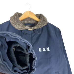 USN Deck N1 Navy Department Reproduction WW2 Military Jacket Blue ...