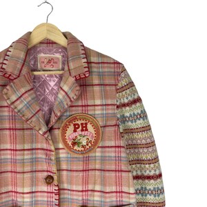 Pink House Japan Kaneko Isao Tartan Fashion Designer Button Multicolour ...