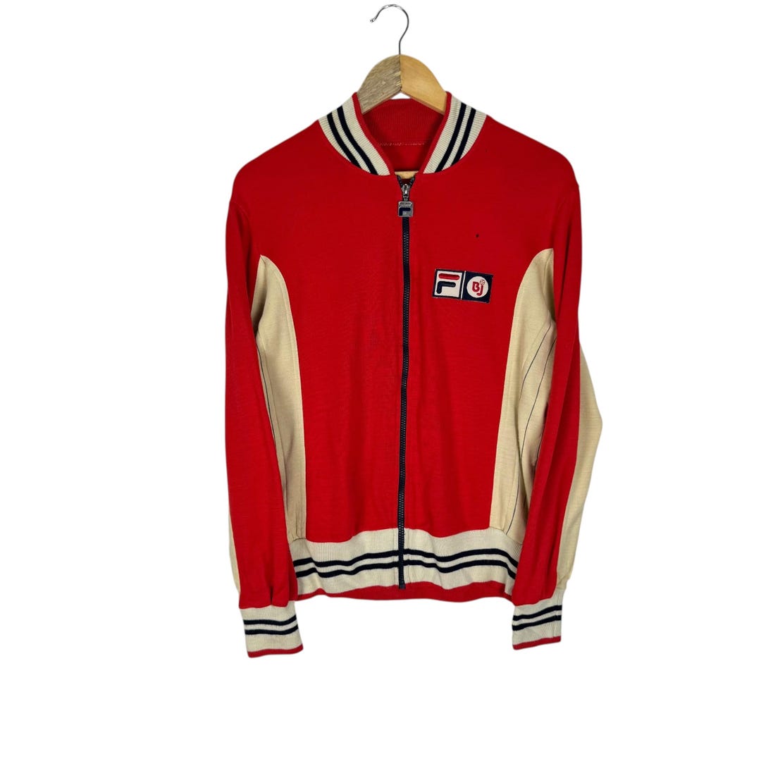 Vintage 80s Fila Bjorn Borg Tennis Track Top Jacket - Size (M) - Etsy UK