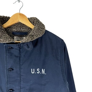 USN Deck N1 Navy Department Reproduction WW2 Military Jacket Blue ...