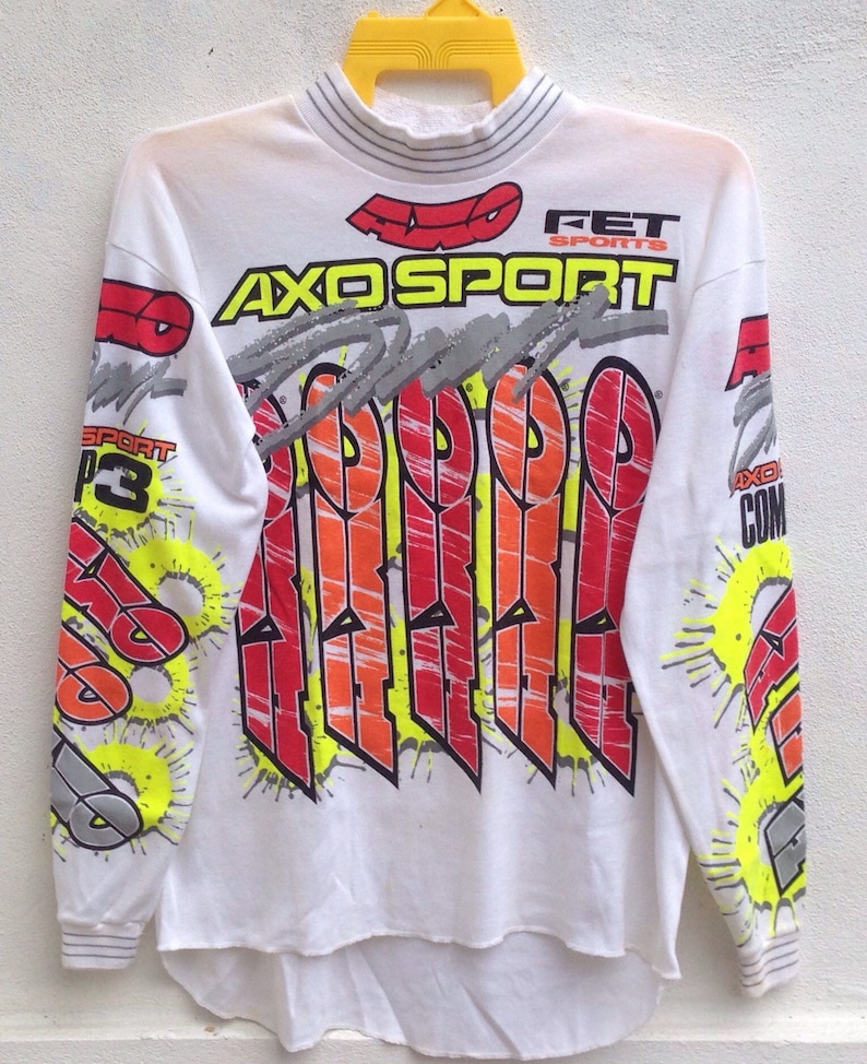 Vintage 90s AXO Sport Motocross Long Sleeve - Made in USA - Etsy