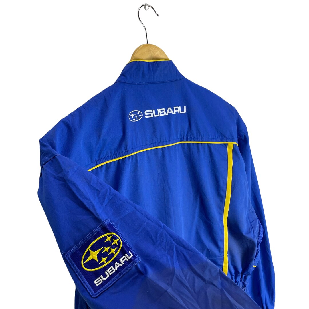 Vintage 90s Subaru Overalls Coveralls Suit Jacket Racing Team Size ...