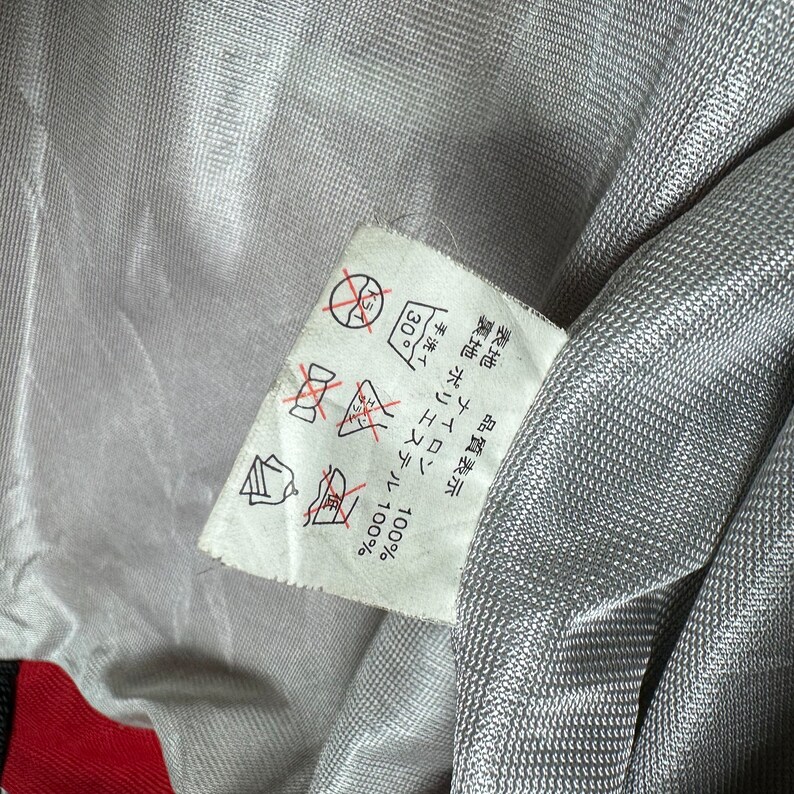 Vintage 90s Kiss Racing Team Padded Jacket Motorcycle Zipper Sweater ...