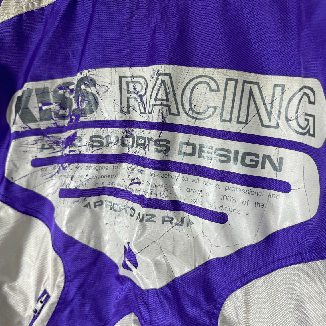 Vintage 90s Kiss Racing Team Light Jacket Zipper Sweater Size Large - Etsy