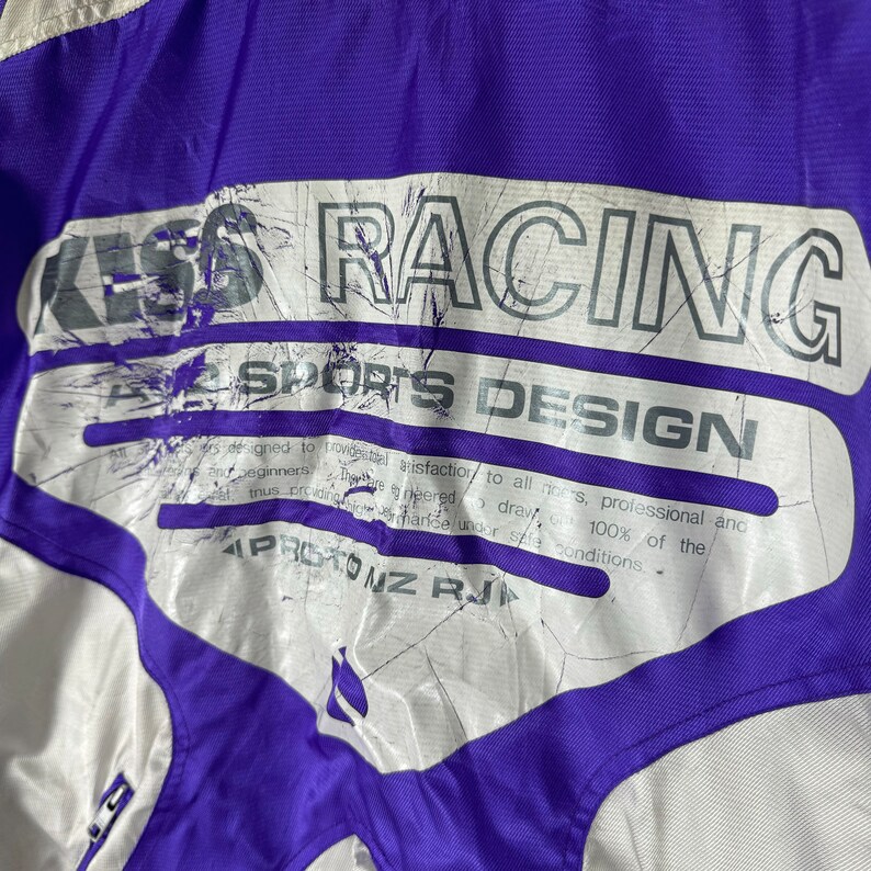 Vintage 90s Kiss Racing Team Light Jacket Zipper Sweater Size Large - Etsy