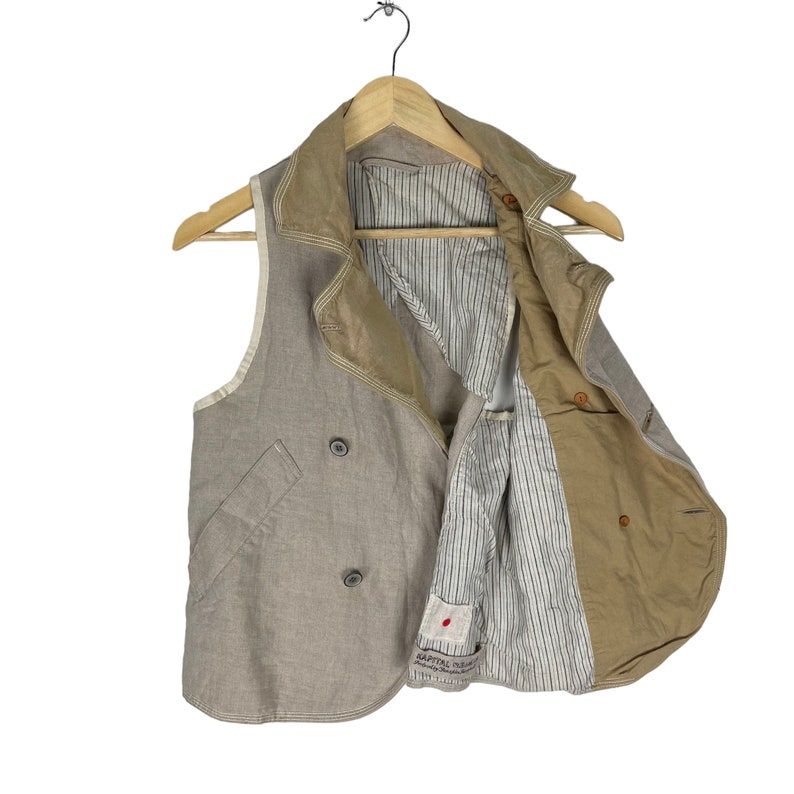 Kapital Japan Kiro Hitata Vest Japanese Designer Grey Colour Size XS - Etsy