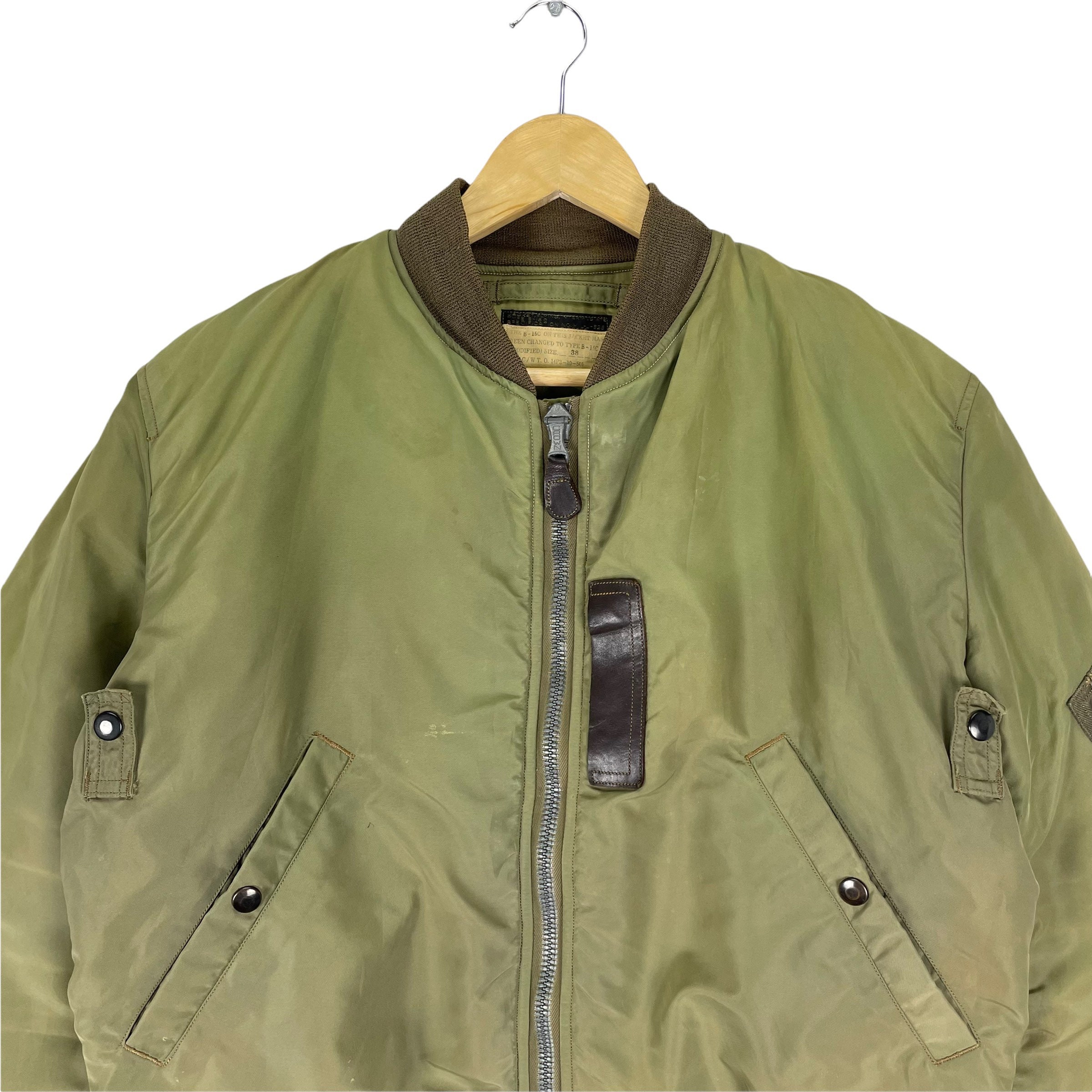 Vintage BUZZ RICKSON Type B 15C Flyer Bomber Jacket Japanese Vintage BUZZ RICKSON Type B 15C Flyer Bomber Jacket Japanese