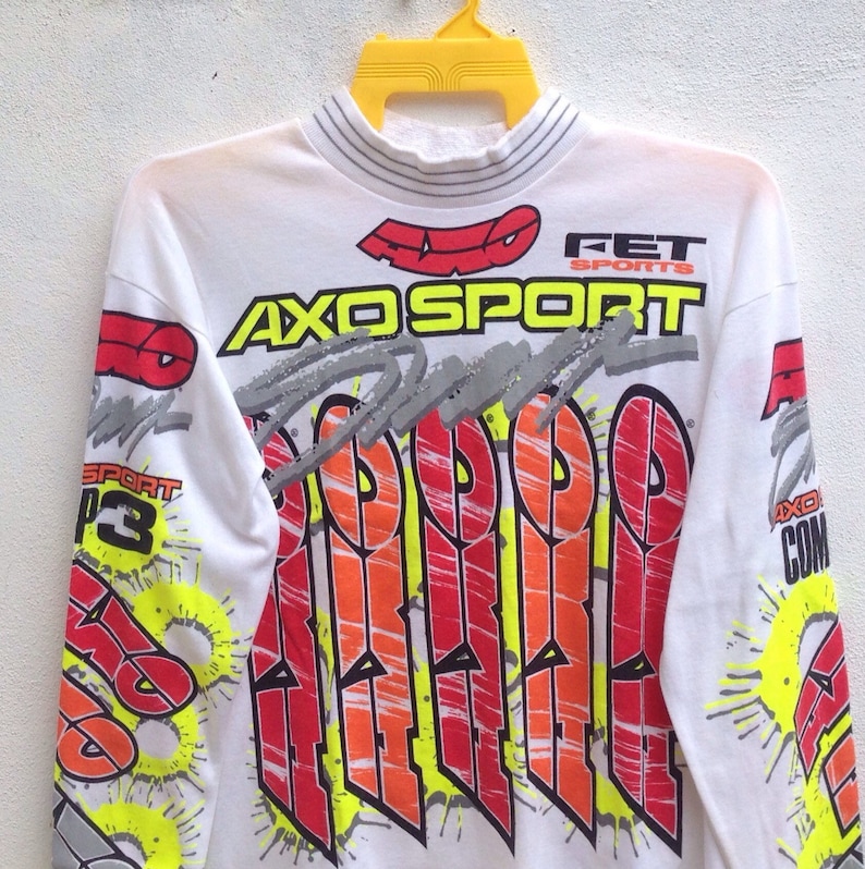 Vintage 90s AXO Sport Motocross Long Sleeve - Made in USA - Etsy