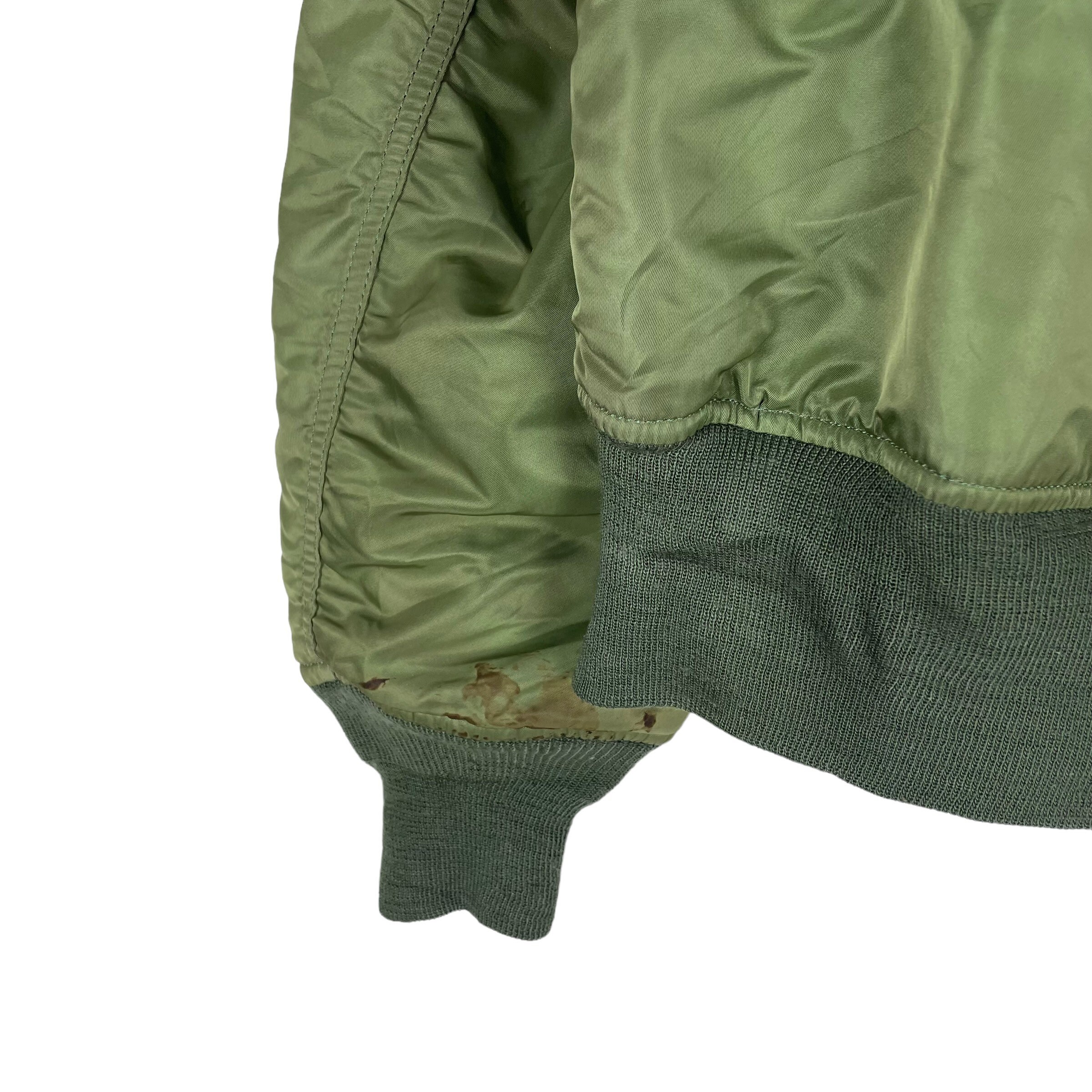 ALPHA INDUSTRIES Flight MA-1 Bomber Jacket Reversible Green Flyers ...