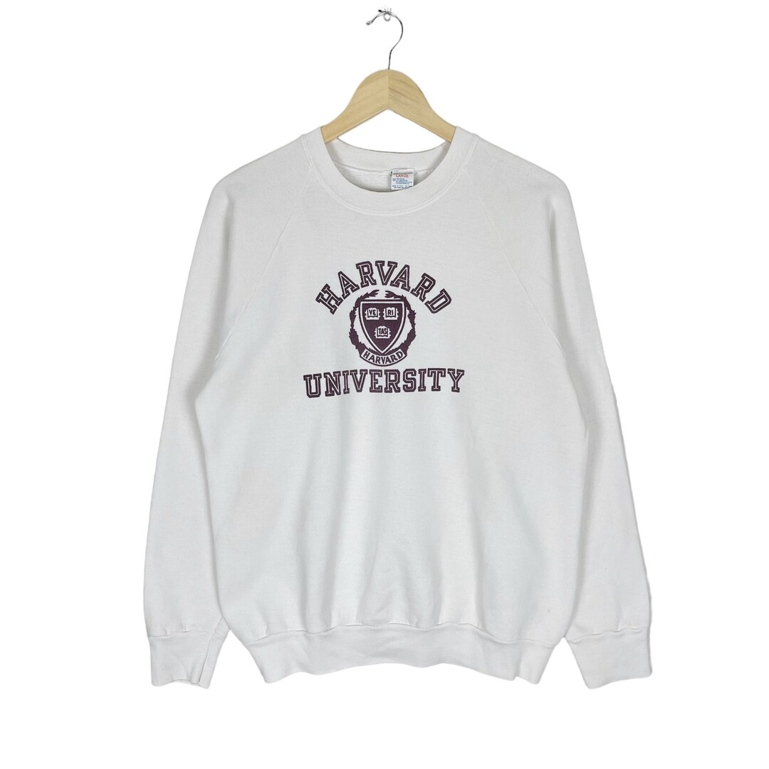 Vintage 80s Champion Harvard University Crewneck Sweatshirt - Size ...