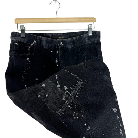 00s Lagust Denim Paint Splash If Six Was Nine Black C… - Gem