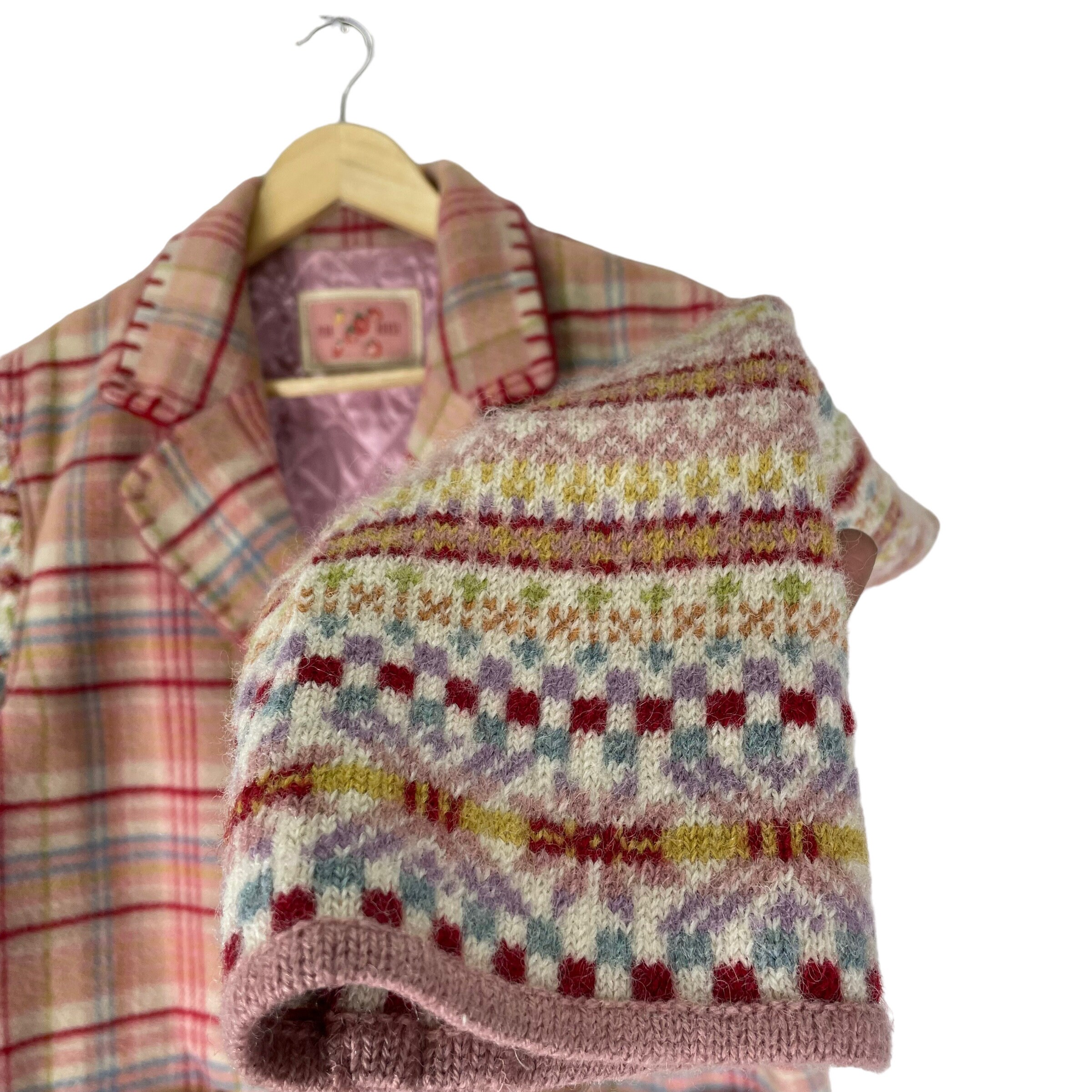 Pink House Japan Kaneko Isao Tartan Fashion Designer Button Multicolour ...