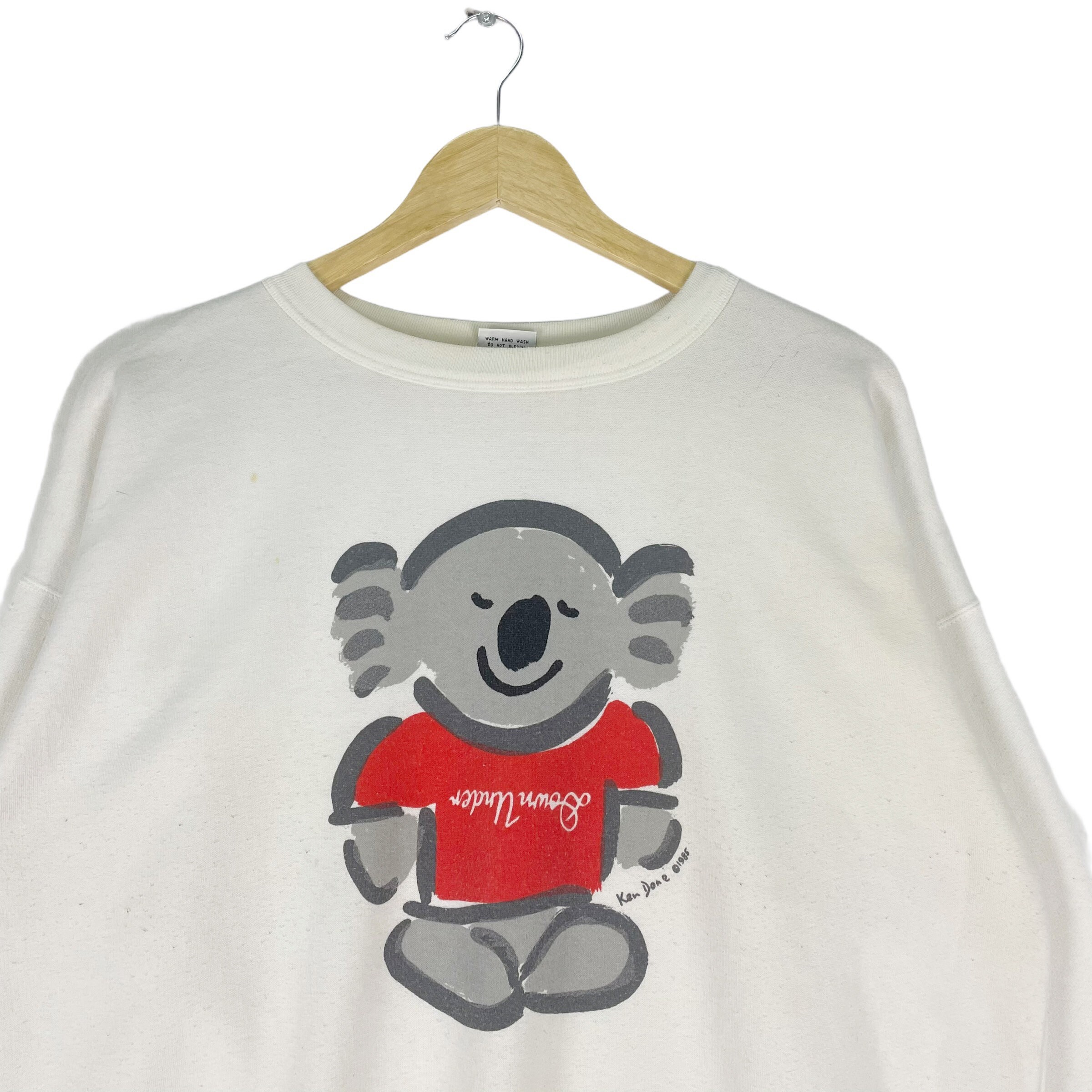 Vintage 80s Ken Done Sweatshirts Koala Bear Australia Art Nice Design ...