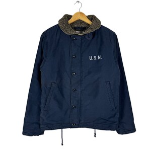 USN Deck N1 Navy Department Reproduction WW2 Military Jacket Blue ...