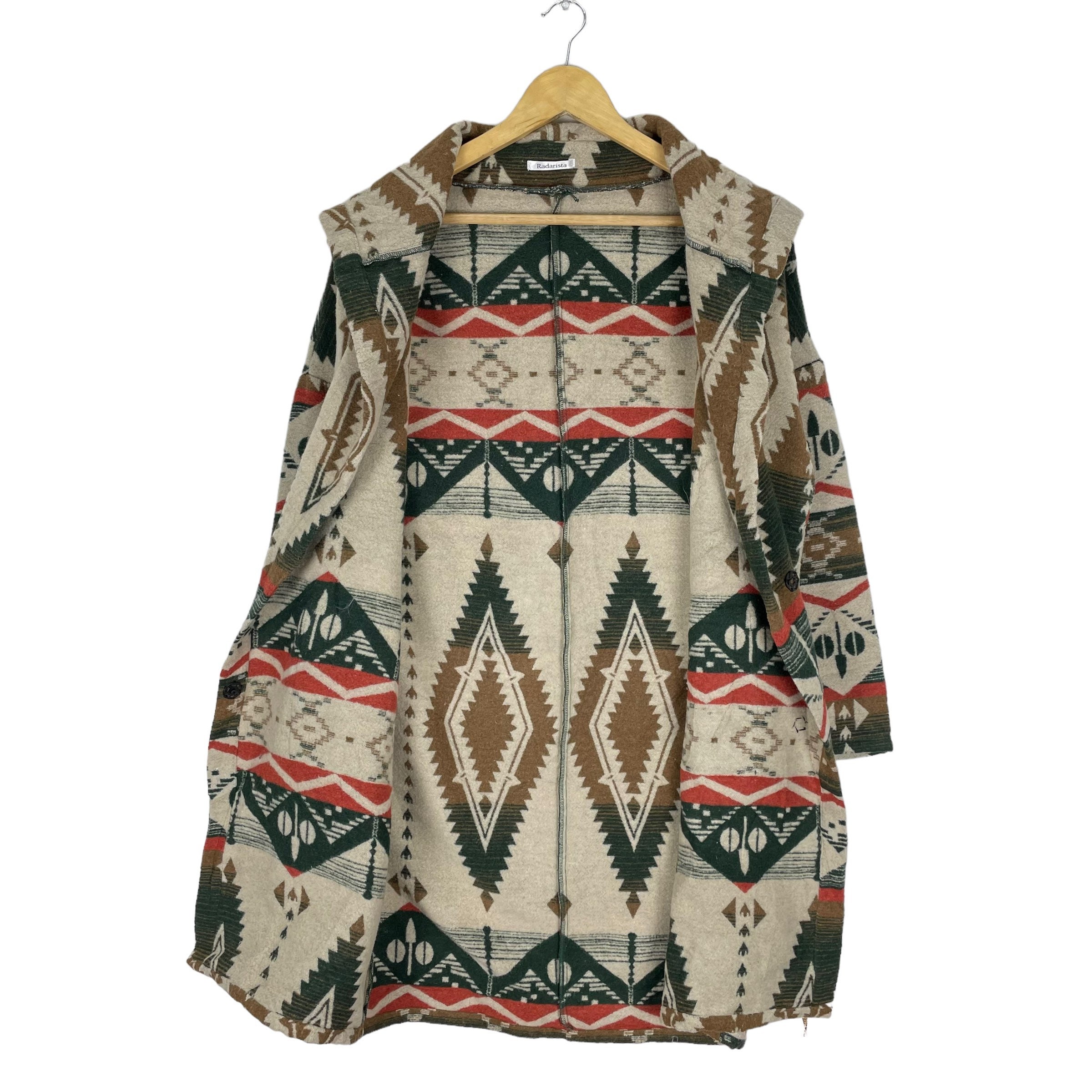 RADARISTA Native Hippie Long Cardigan Navajo Mexican Fashion Aztec ...