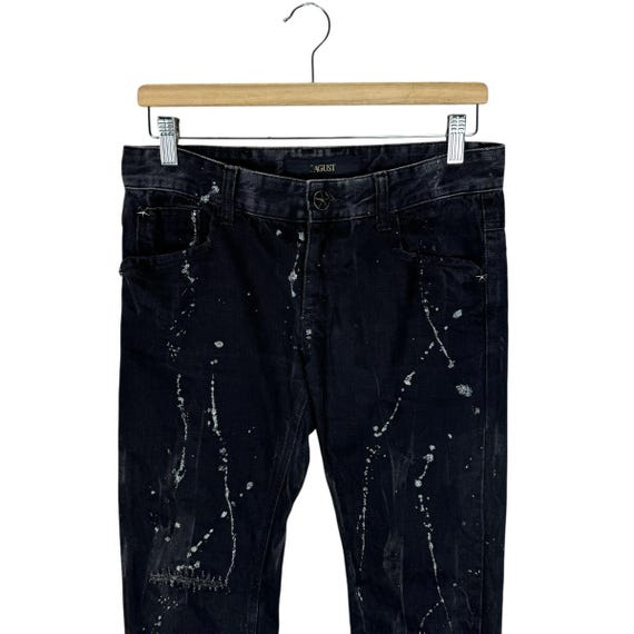 00s Lagust Denim Paint Splash If Six Was Nine Black C… - Gem