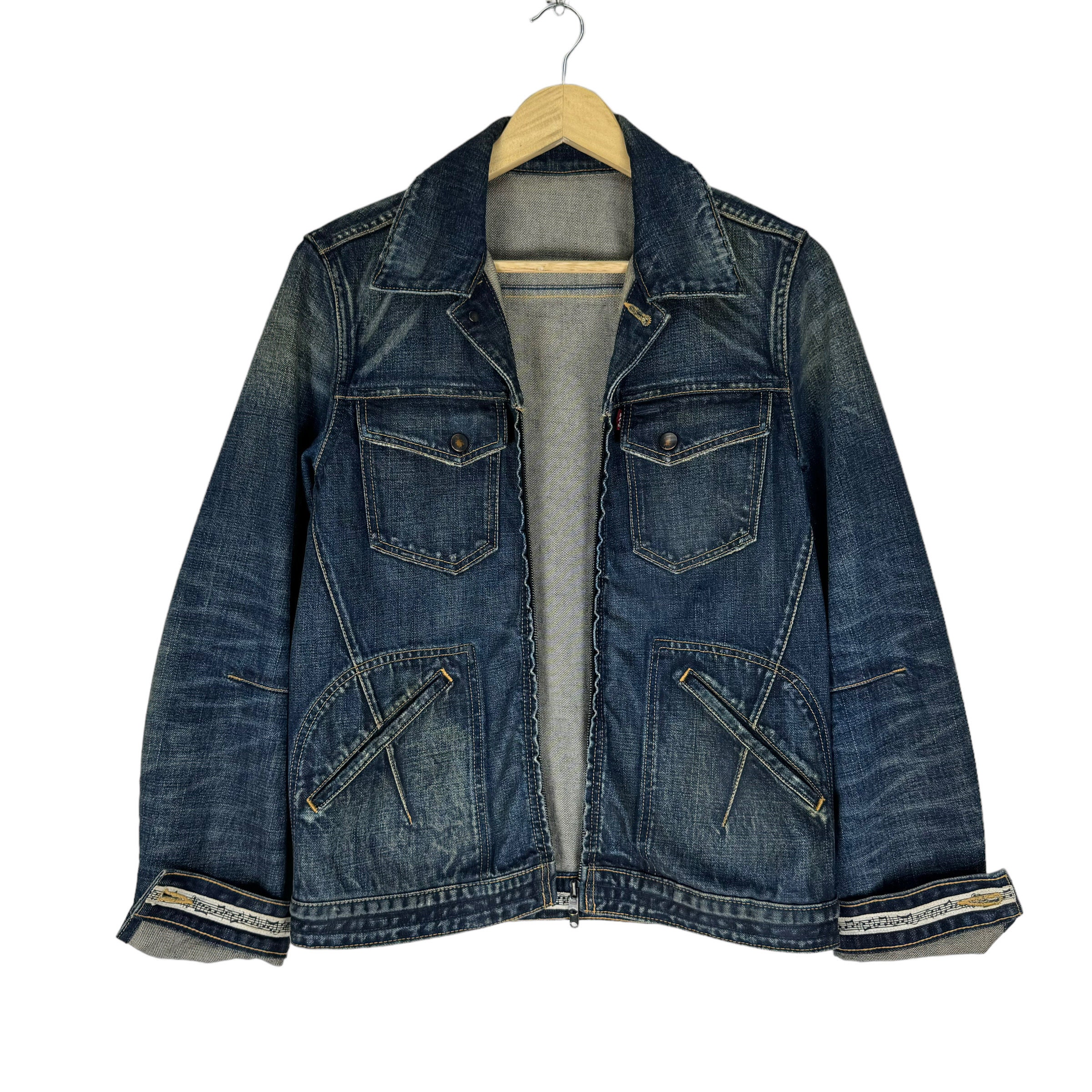 Number Nine Pain Denim Zipper Jacket Spring Summer Japanese Fashion ...