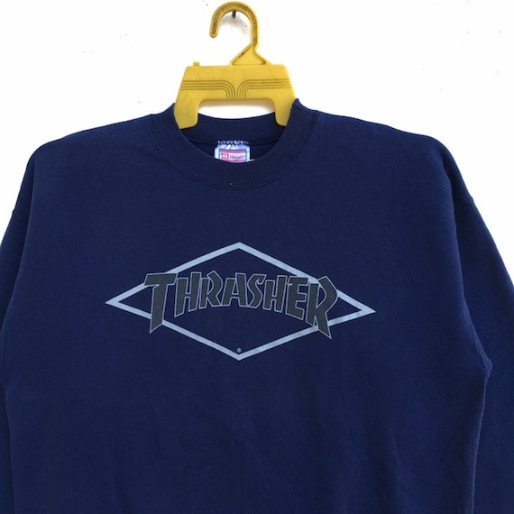 Vintage 90s THRASHER Sweatshirt Crewneck Magazine Spell Out Vintage 90s THRASHER Sweatshirt Crewneck Magazine Spell Out