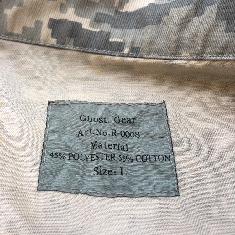 A Tacs Ghost Gear Assault Force Military Jacket Digital Camouflage Camo ...