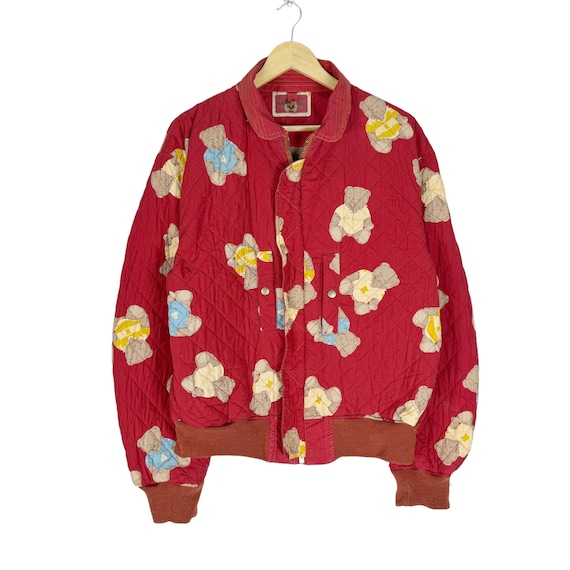 Pink House Show Bear Print Bomber Jacket - Kaneko Isa… - Gem
