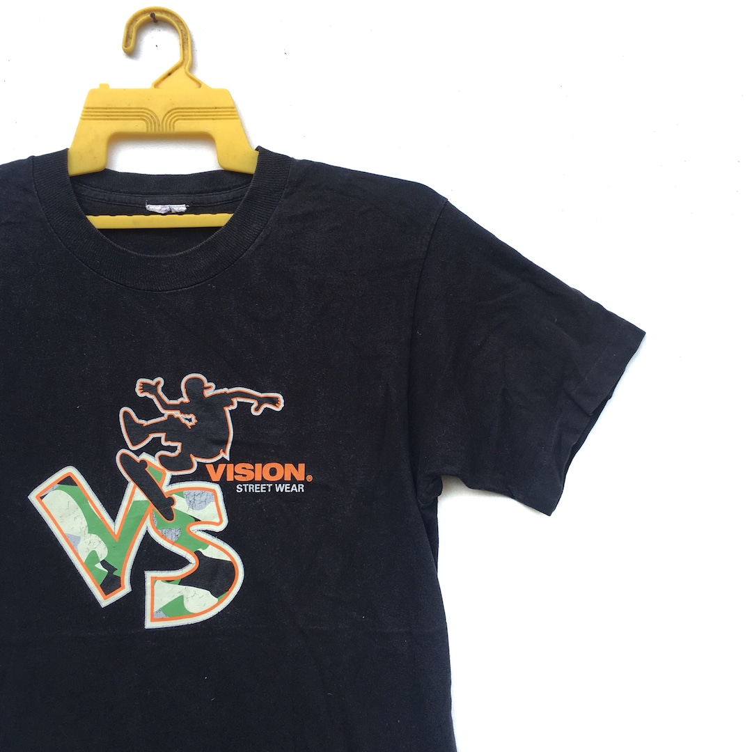 Vintage 90s Vision Street Wear T-shirt: Camo Skateboard Graphic - Etsy