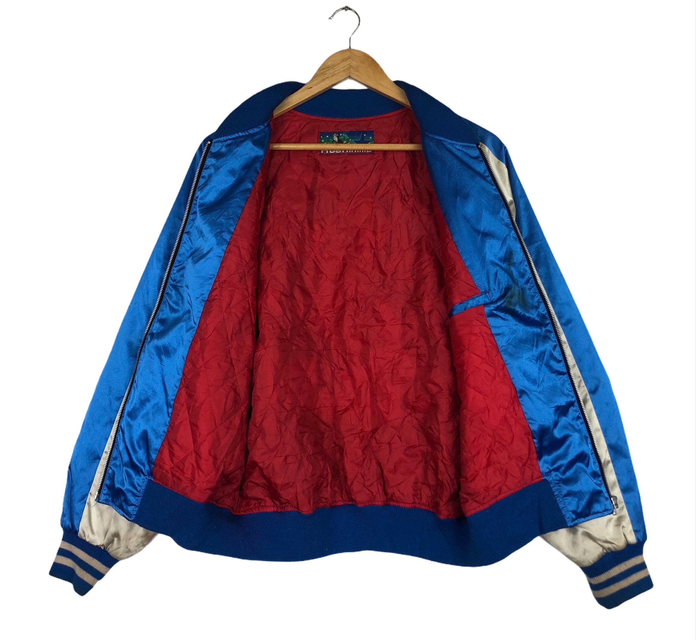 SUKAJAN Hoshihime Koi Fish Jacket Japanese Souvenir Fighter Embroidery ...