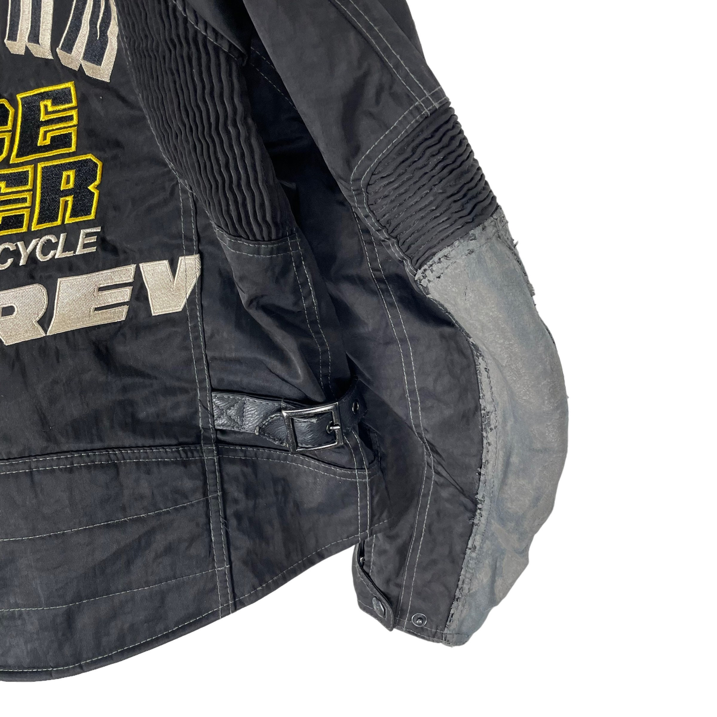 Vintage 90s Yellow Corn NHRA Bikers Sledge Hammer Racing Team Jacket ...