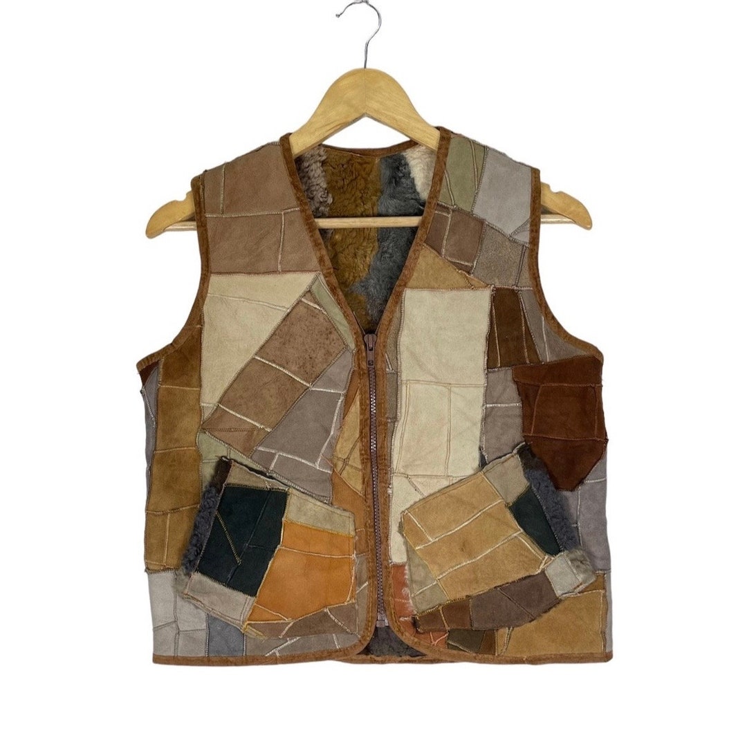 Leather Patchwork Designer Vest Inpired Hai Sporting Gear Multi Colour ...