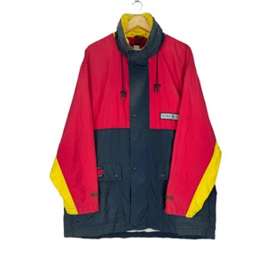 Vintage 90er Jahre Tommy Hilfiger Sailing Gear Jacke Windbreaker Patch ReiBverschluss Hip Hop Fashion GroBe L Etsy