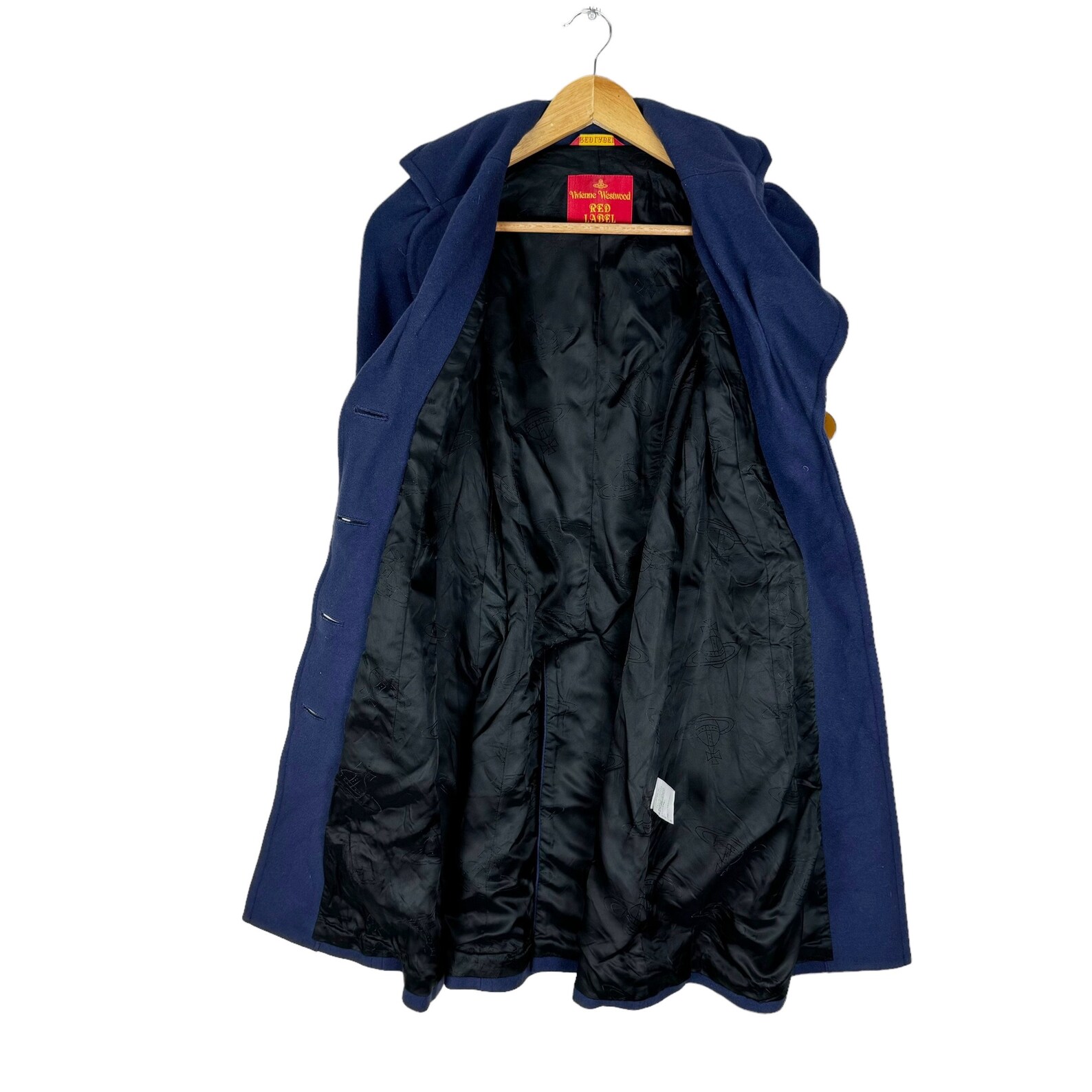 VIVIENNE WESTWOOD Red Label VW Long Coat Button Jacket Navy Colour Size ...