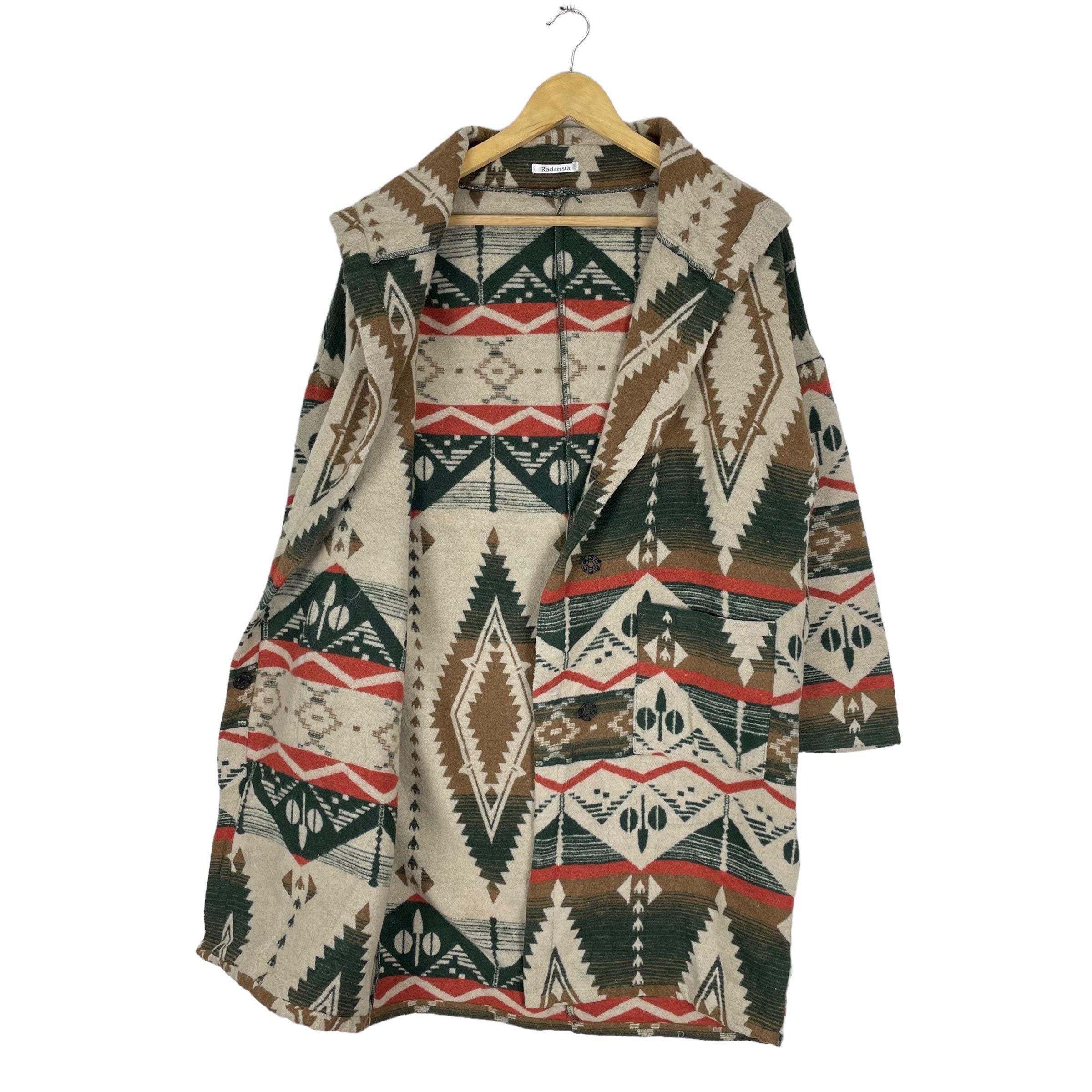 RADARISTA Native Hippie Long Cardigan Navajo Mexican Fashion Aztec ...